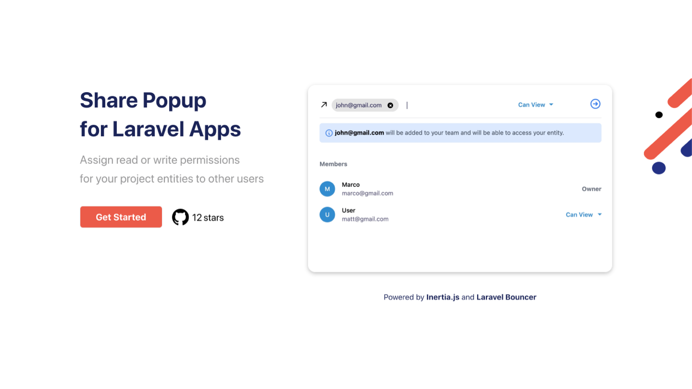 Sharedo | Share Popup for Laravel Apps | Sharedo